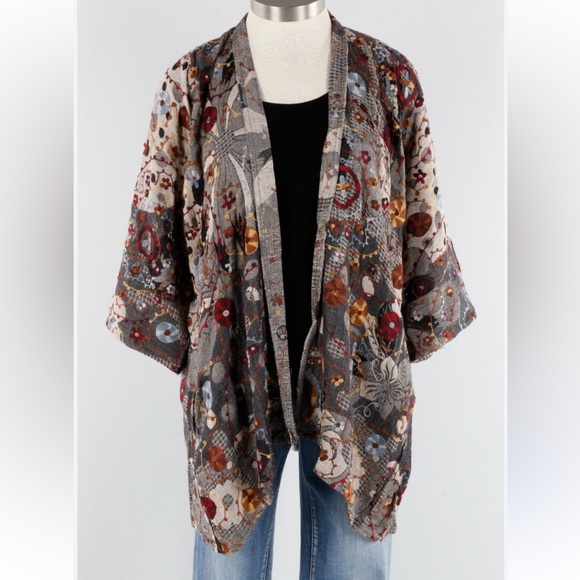 Tops | 16 Embroidered 32 Ptp Duster Pockets 25 | Poshmark